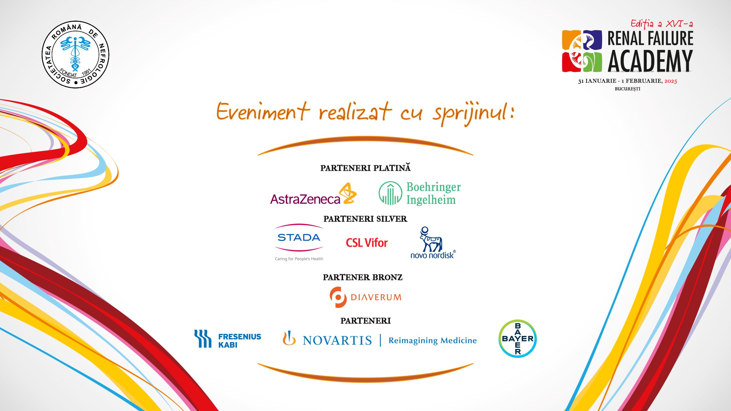 Renal Failure Academy – 31 ianuarie–01 februarie 2025 – Societatea Română de Nefrologie